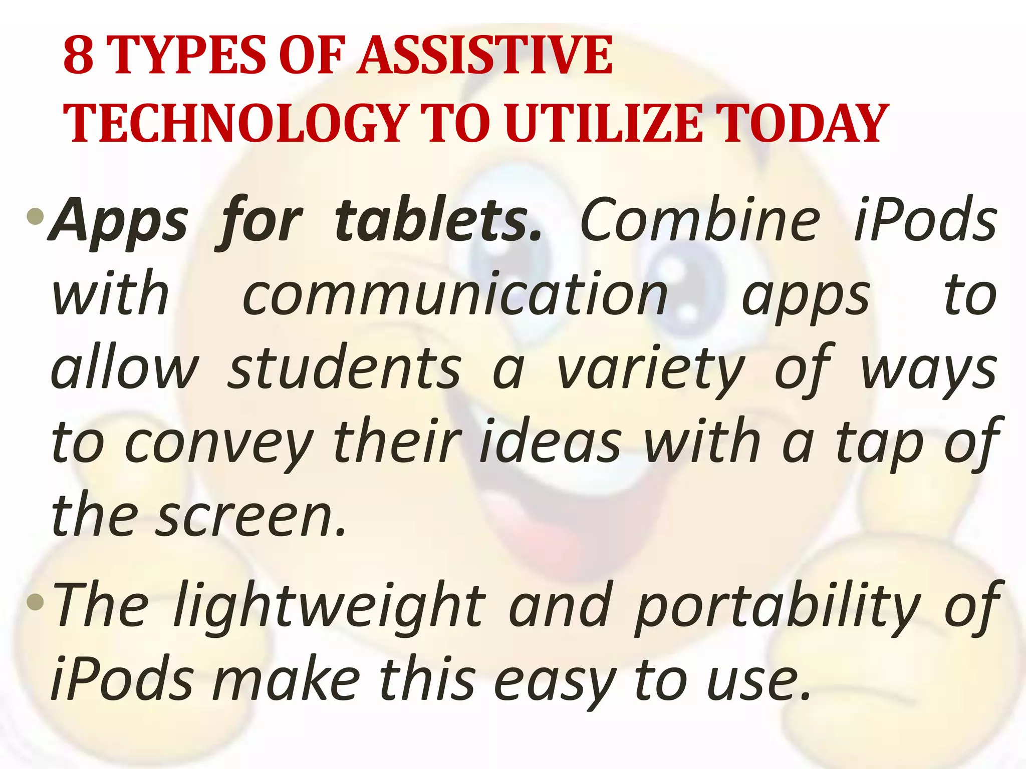 Assistive technology in inclusive education | PPTX