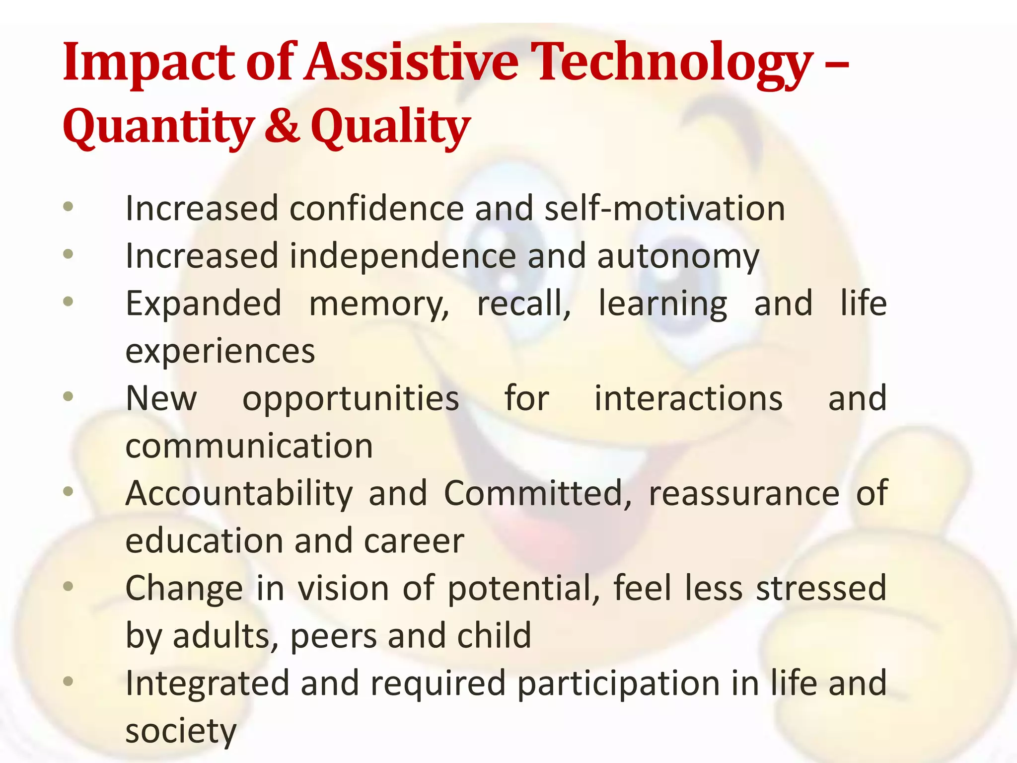 Assistive technology in inclusive education | PPTX