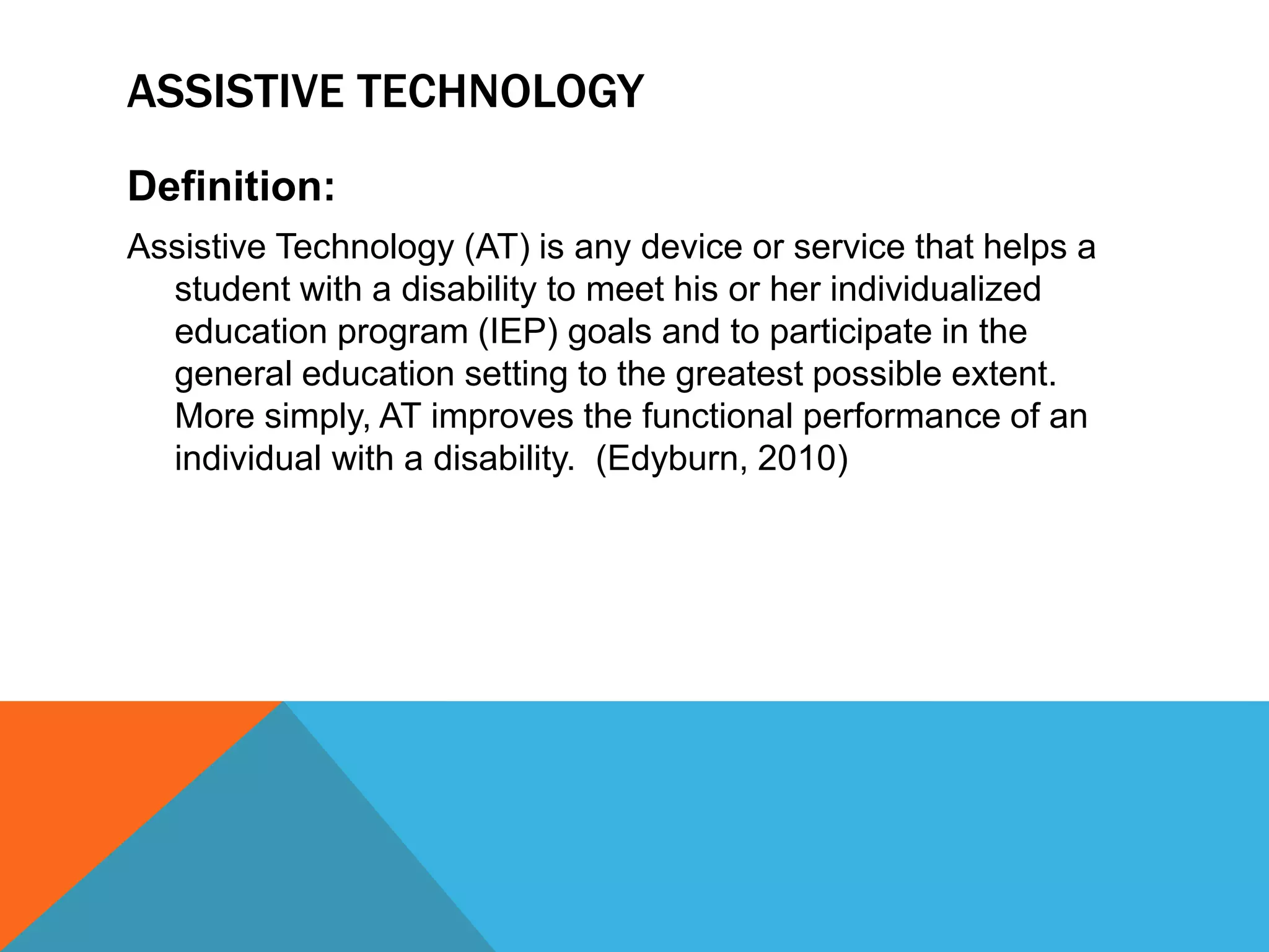 Assistive technology 2 | PPTX | Computer Peripherals | Computing