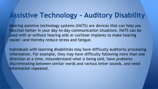 Assistive Technology - Alma Young | PPTX