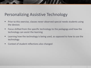Assistive Technology & Ethics | PPTX