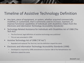 Assistive Technology & Ethics | PPTX