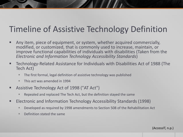Assistive Technology & Ethics | PPT