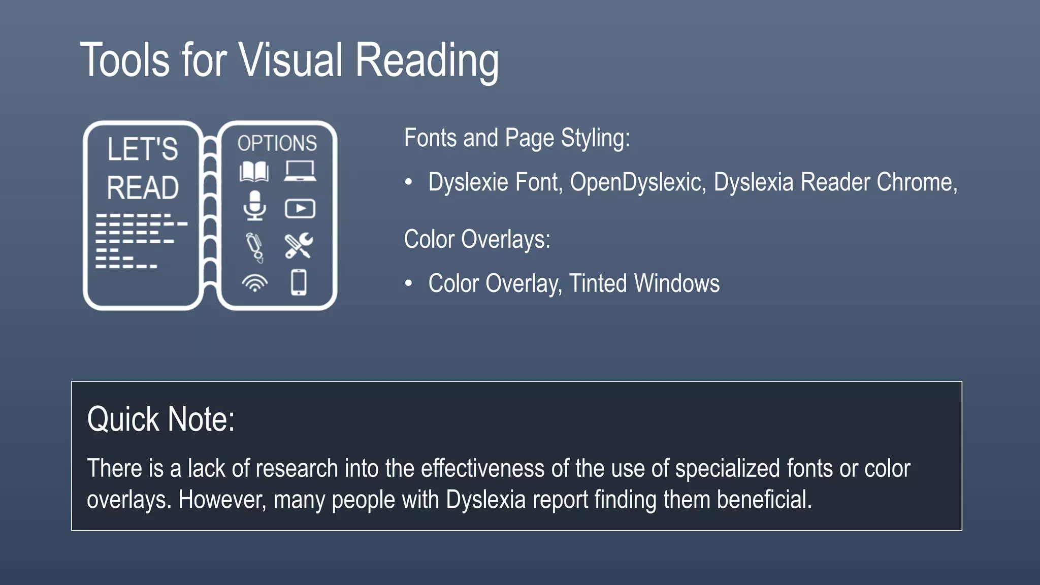 Assistive Technology and Tools for Students and Adults with Dyslexia | PPTX