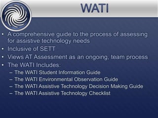 Assistive Technology Assessment | PPTX