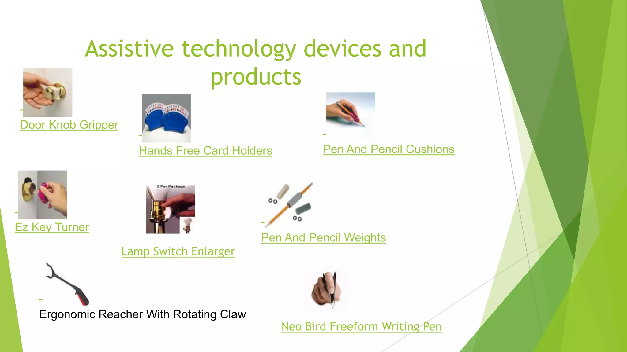 Assistive technology assignment | PPTX