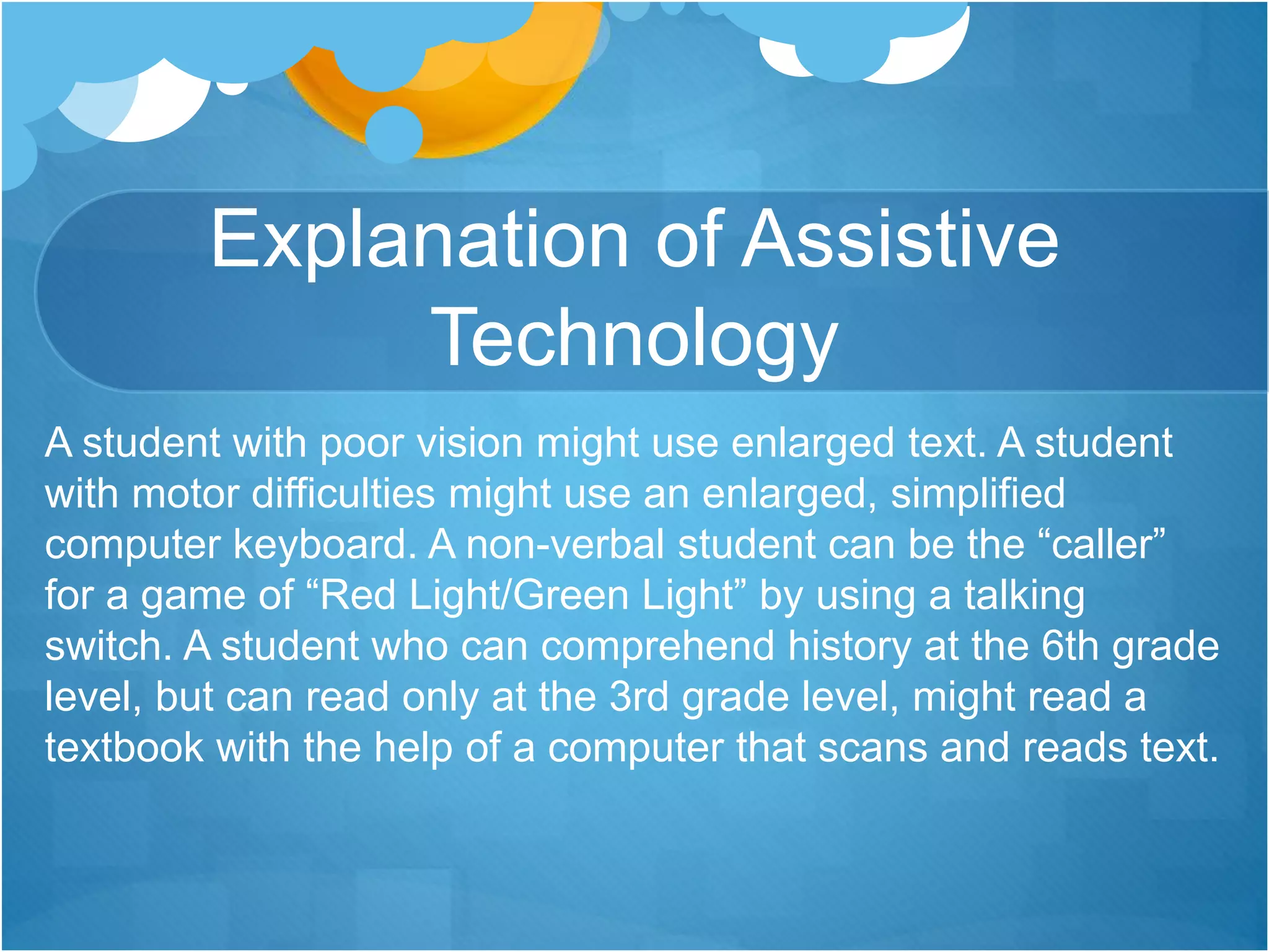 Assistive technology #3 | PPTX