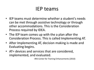 Assistive technology (AT) | PPT