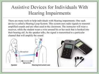 Assistive technology ed505 | PPTX