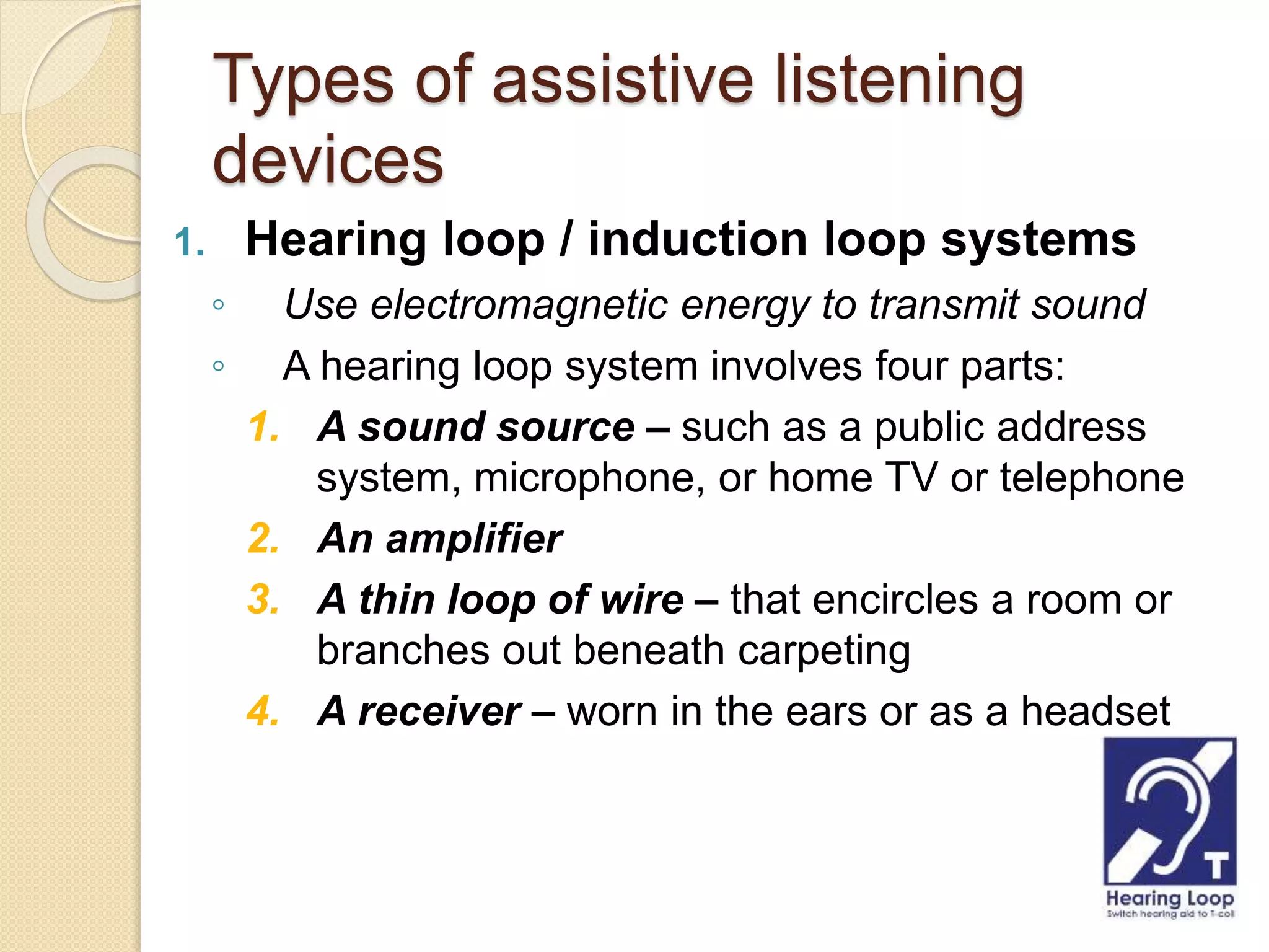 Assistive technology for deaf or hard of hearing | PPTX