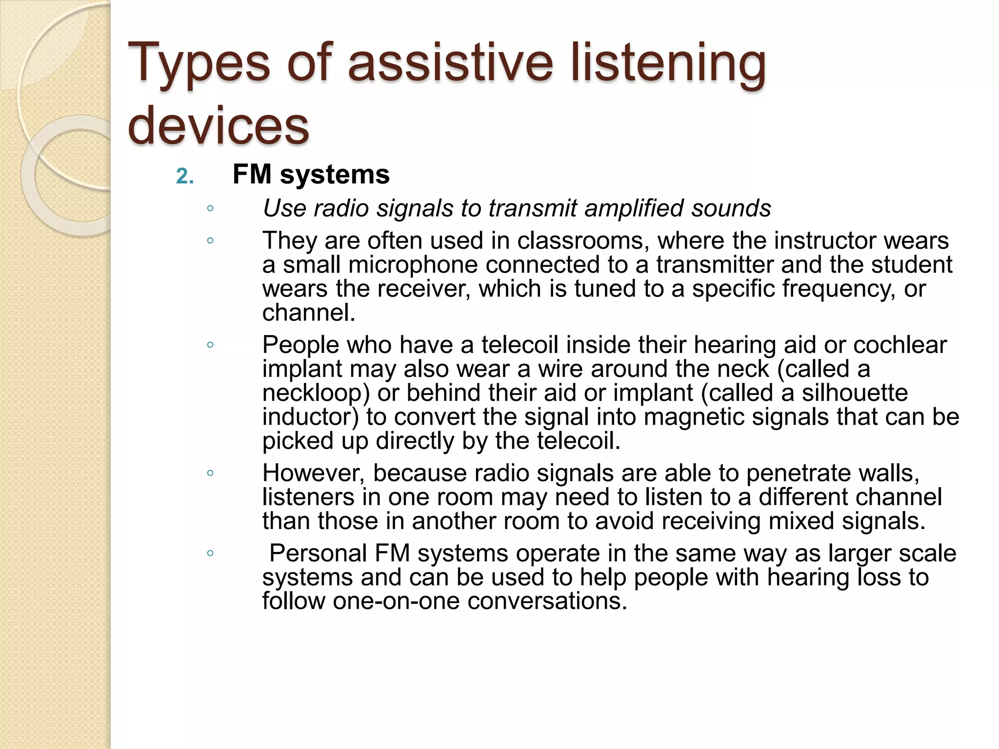 Assistive technology for deaf or hard of hearing | PPTX