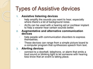 Assistive technology for deaf or hard of hearing | PPTX