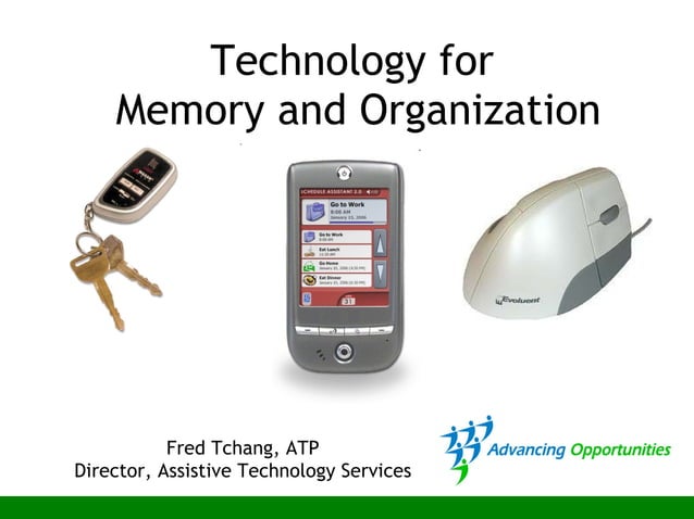 Assistive Technology For Memory And Organization | PPT