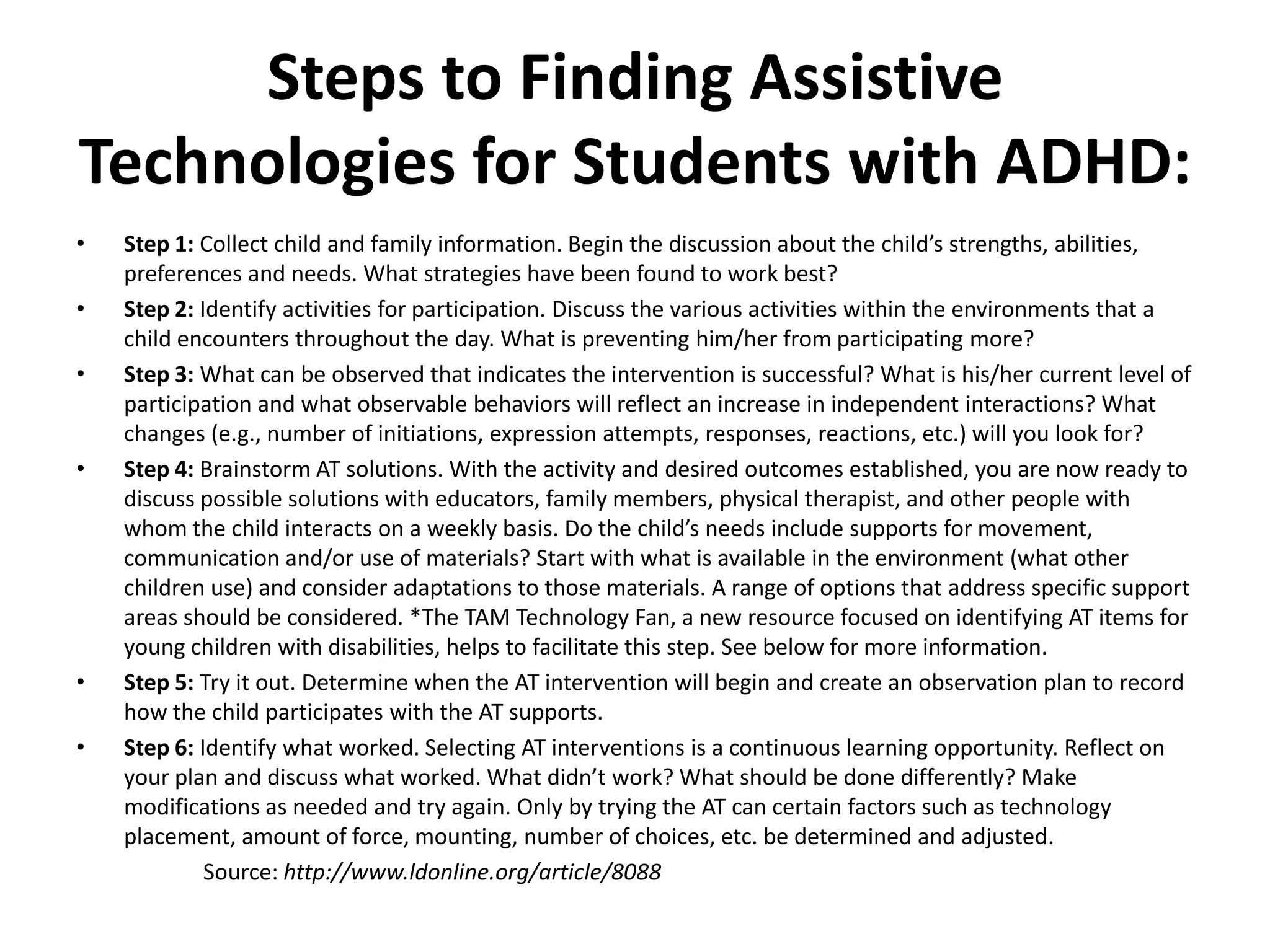 Assistive technology for special needs students | PPTX