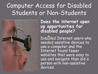 Assistive technology for the disabled | PPTX