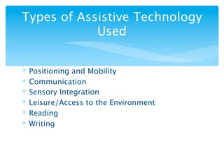 Assistive technology in a severe special education classroom ...