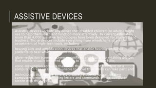 Assistive technology in the classroom | PPTX