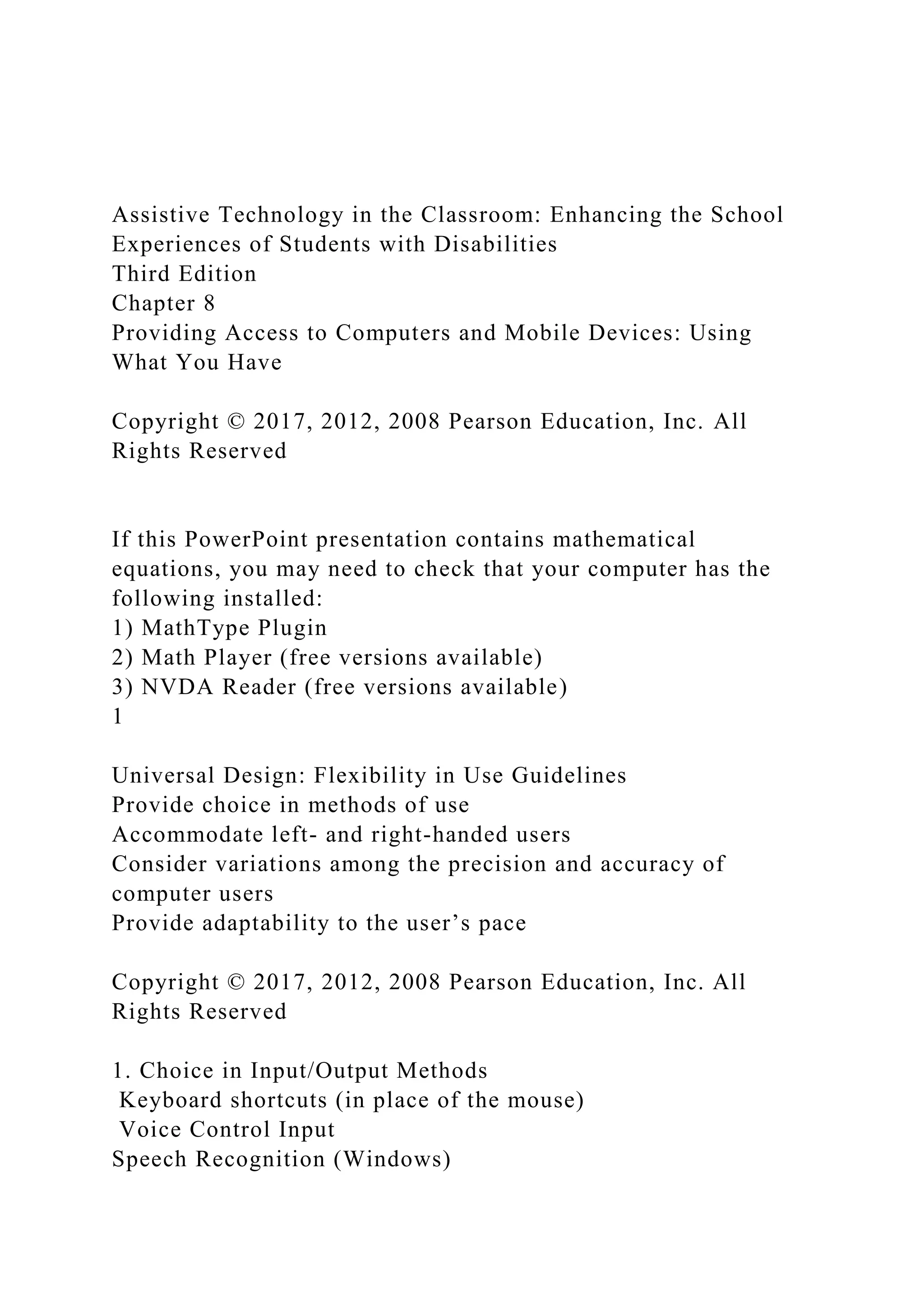 Assistive Technology in the Classroom Enhancing the School Expe.docx