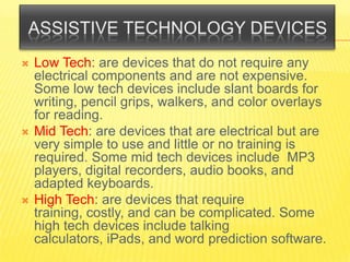 Assistive technology power point | PPTX