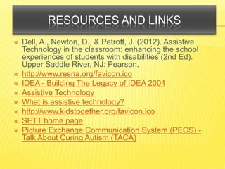 Assistive technology power point | PPTX