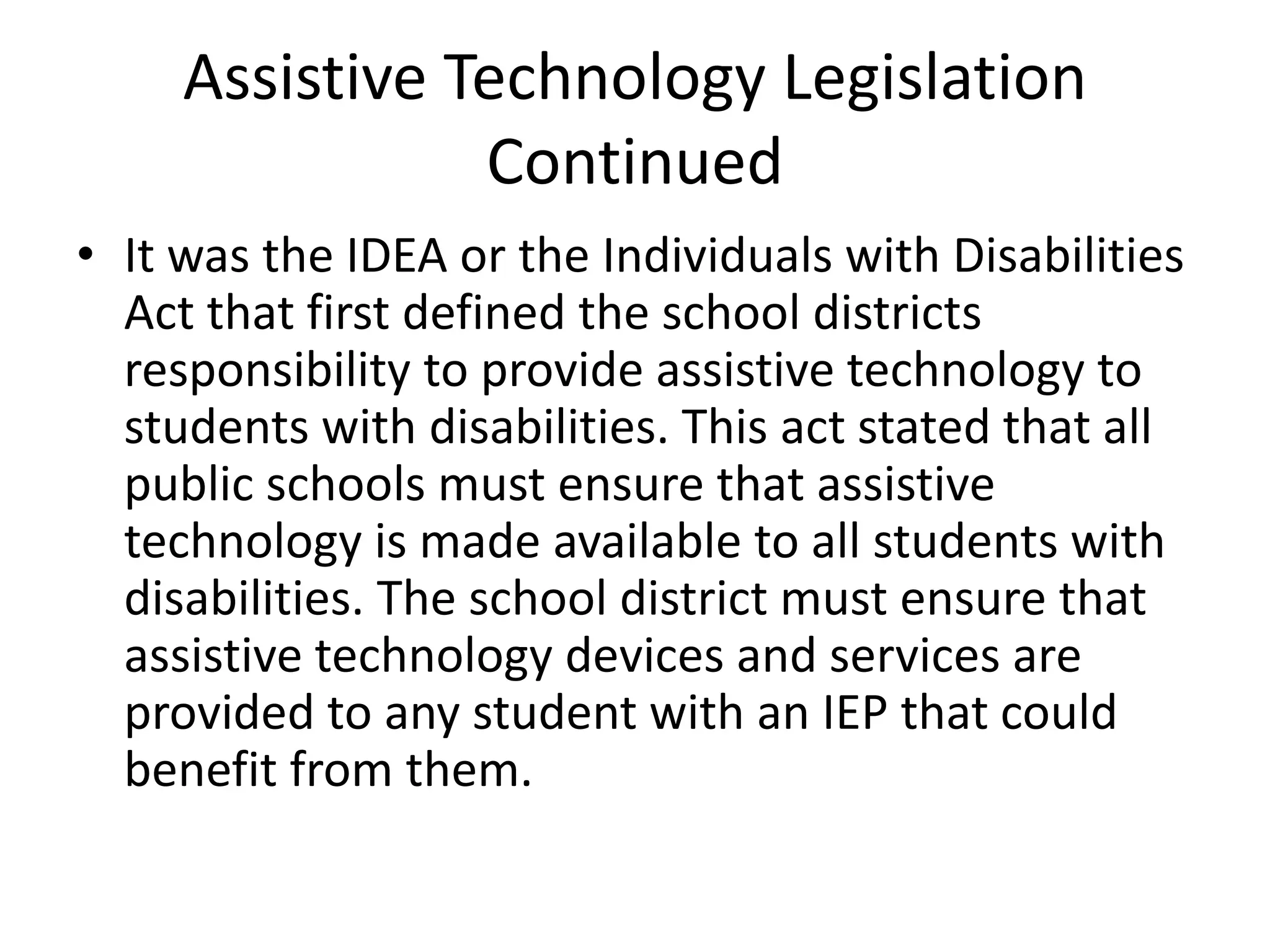 Assistive technology powerpoint | PPTX
