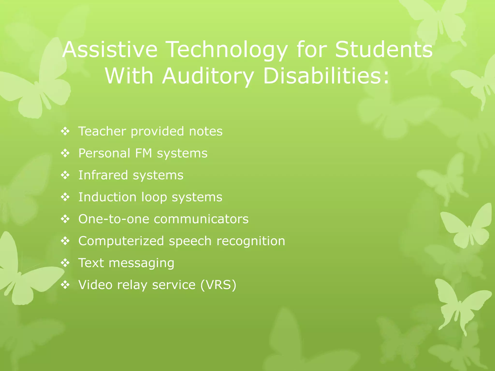 Assistive technology power point itec 7530