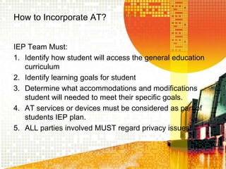 Assistive technology ppt | PPTX