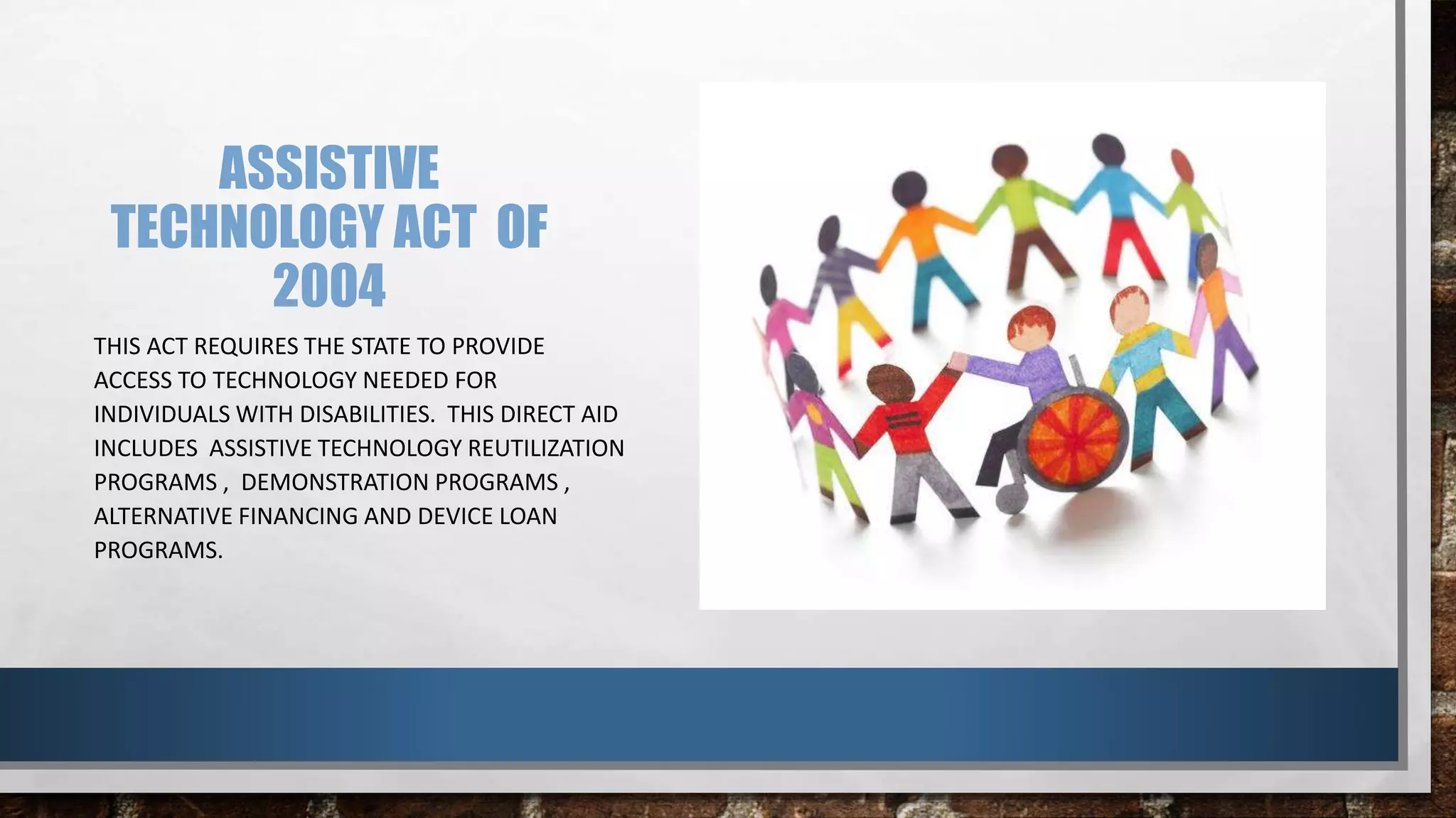 Assistive technology ppt | PPTX