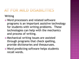 Assistive technology presentation | PPT