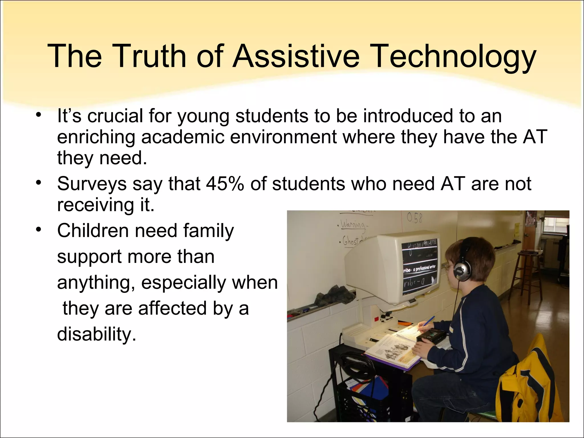 Assistive Technology and Special Education Students | PPT