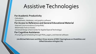 Assistive technology presentation | PPT