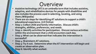 Assistive technology presentation | PPT