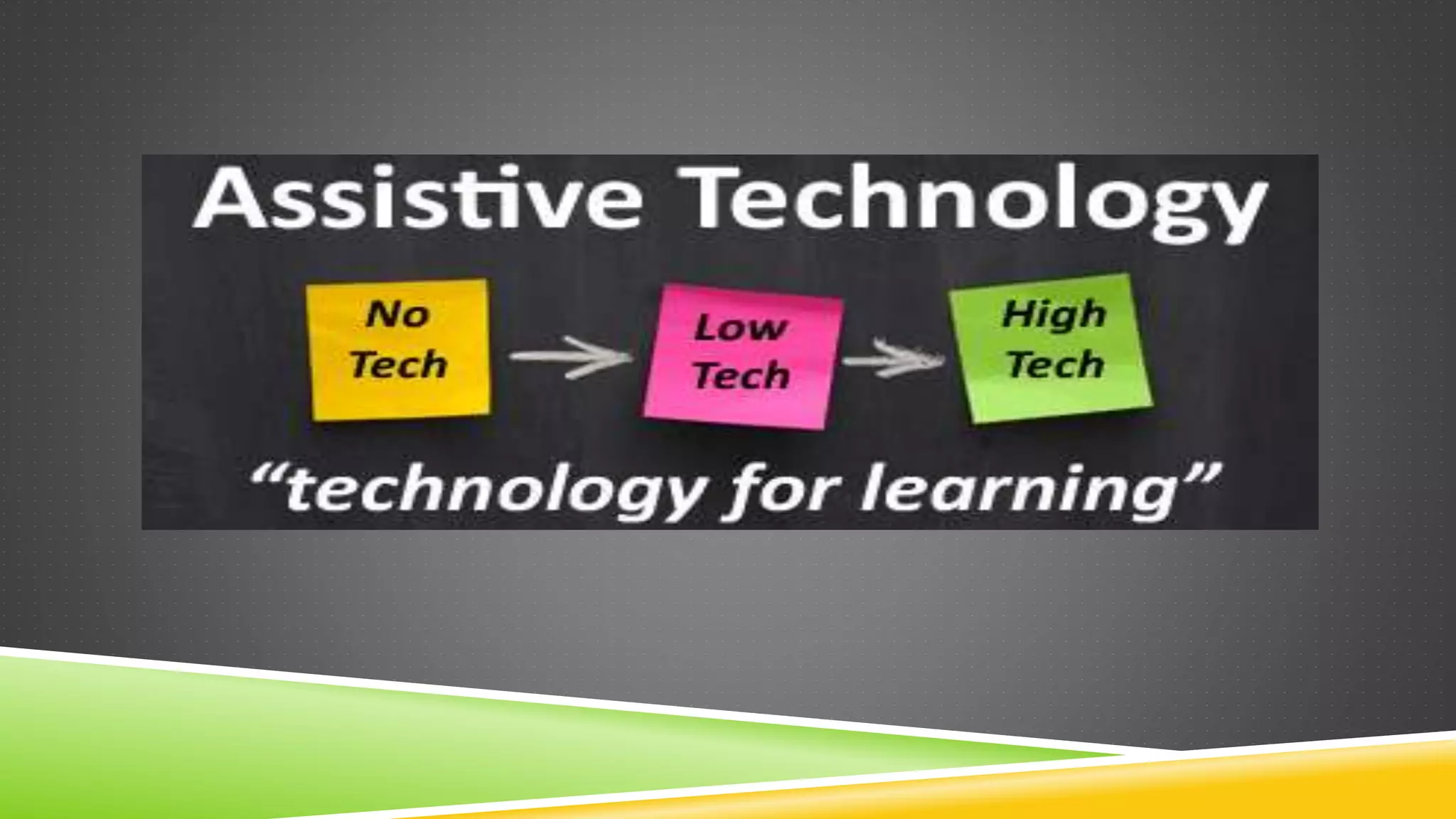 Assistive technology presentation | PPTX