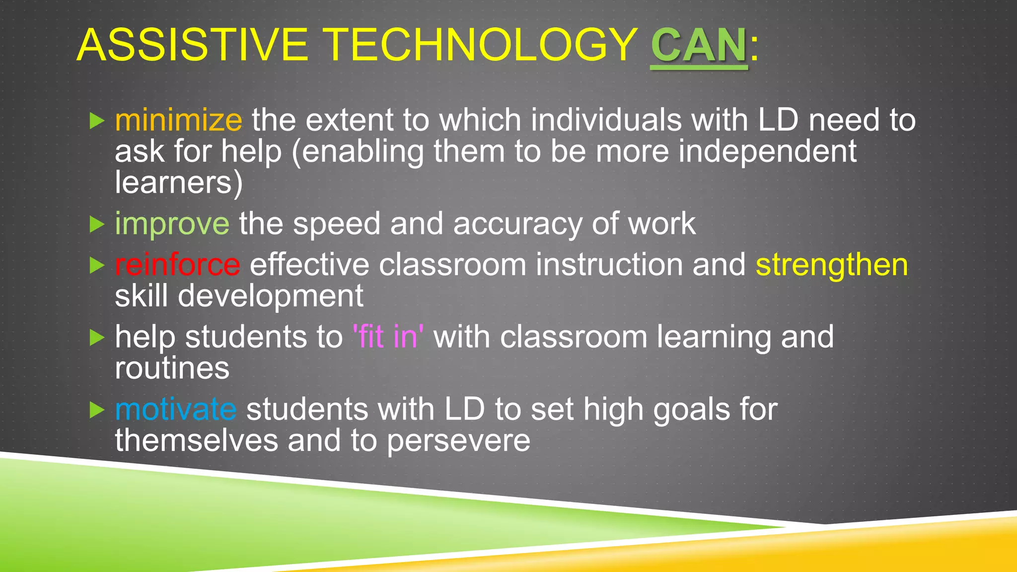 Assistive technology presentation | PPTX