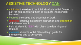 Assistive technology presentation | PPTX