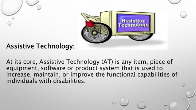 Assistive Technology Presentation | PPTX | Special Needs Kids | Parenting
