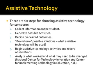 Assistive technology presentation | PPT
