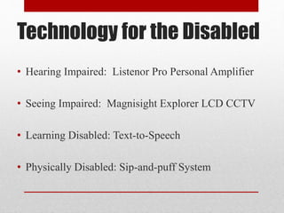 Assistive Technology presentation | PPT