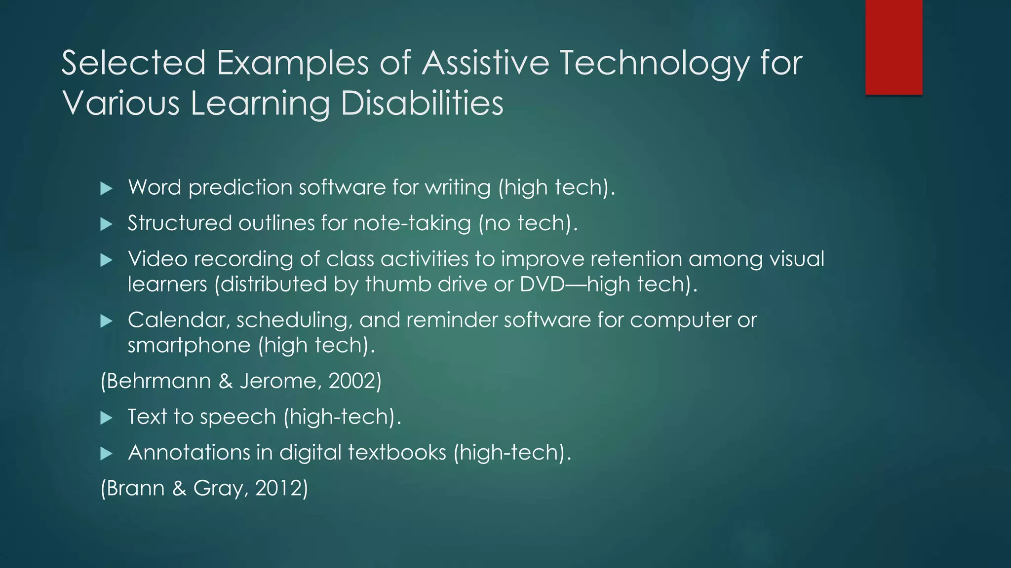 Assistive technology presentation | PPTX