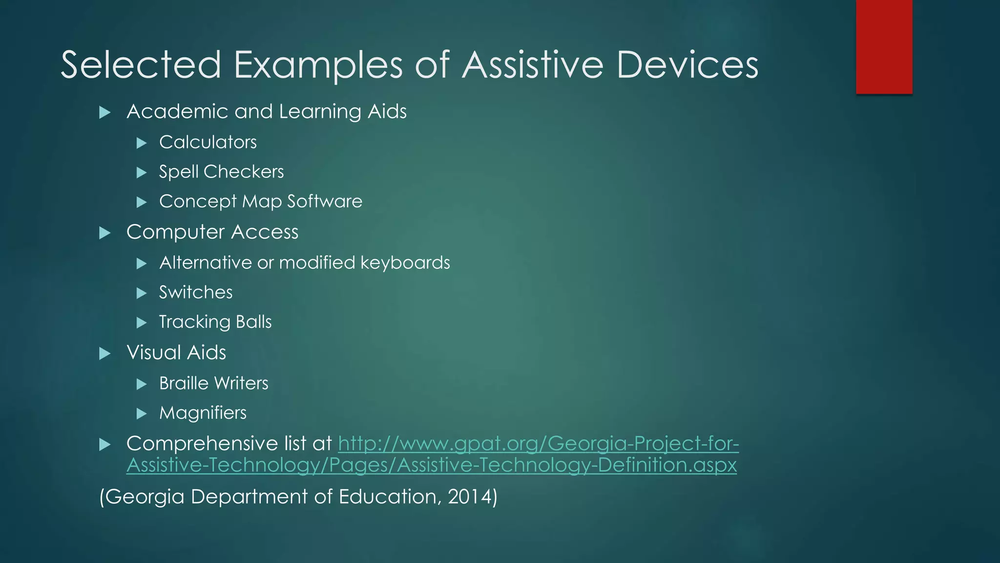 Assistive technology presentation | PPTX