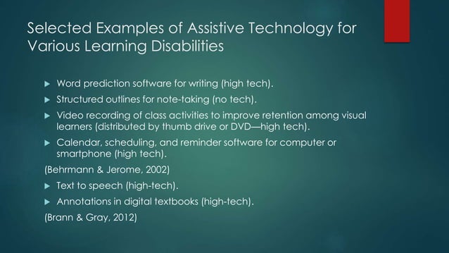 Assistive technology presentation | PPTX