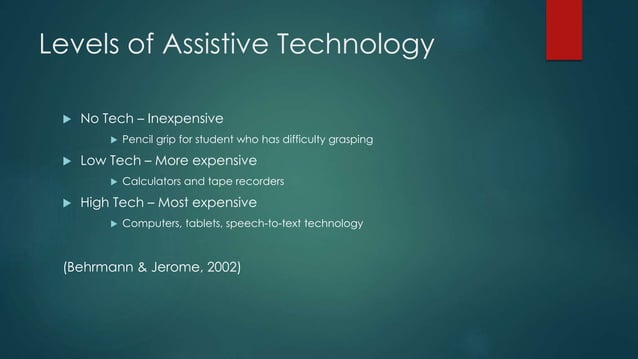 Assistive technology presentation | PPTX