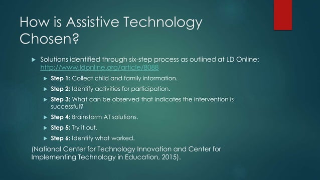 Assistive technology presentation | PPTX