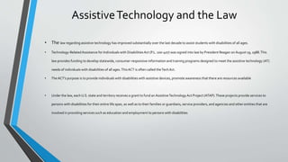 Assistive technology presentation ed-505 | PPTX