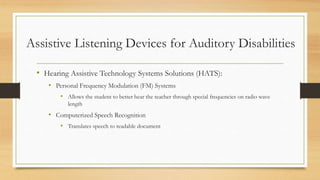 Assistive Technology Presentation - Jen Welch | PPT