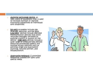 Assistive Technology Project2 | PPT