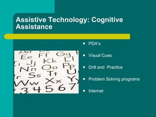 Assistive technology resources | PPT | Special Education | Education