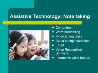 Assistive technology resources | PPT | Special Education | Education