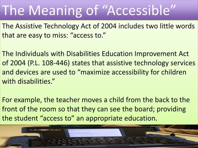 Assistive Technology Basics | PPTX | Special Needs Kids | Parenting
