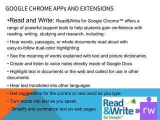 Assistive Technology in the Classroom | PPT